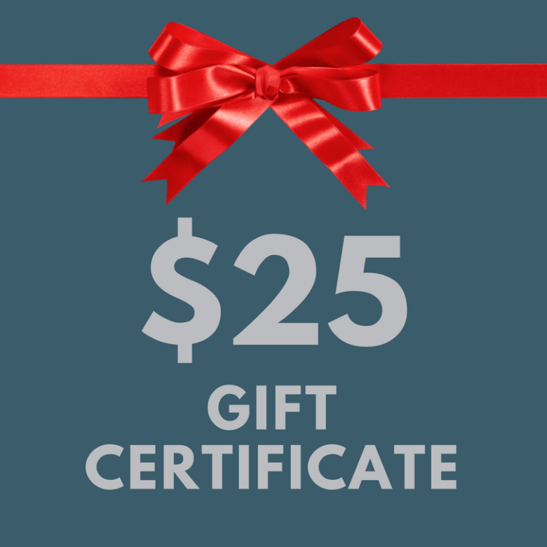 Gift Certificate $25 For Sale - AfterPay Available