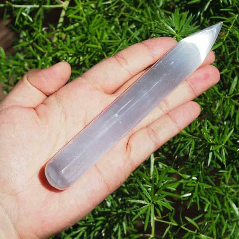 Selenite Wands With Pointed Ends X 3 For Sale - AfterPay Available