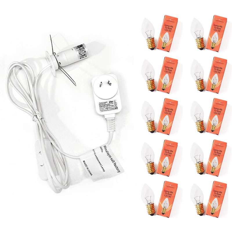 Replacement Himalayan Salt Lamp Power Cord – White (12V DC) For Sale ...