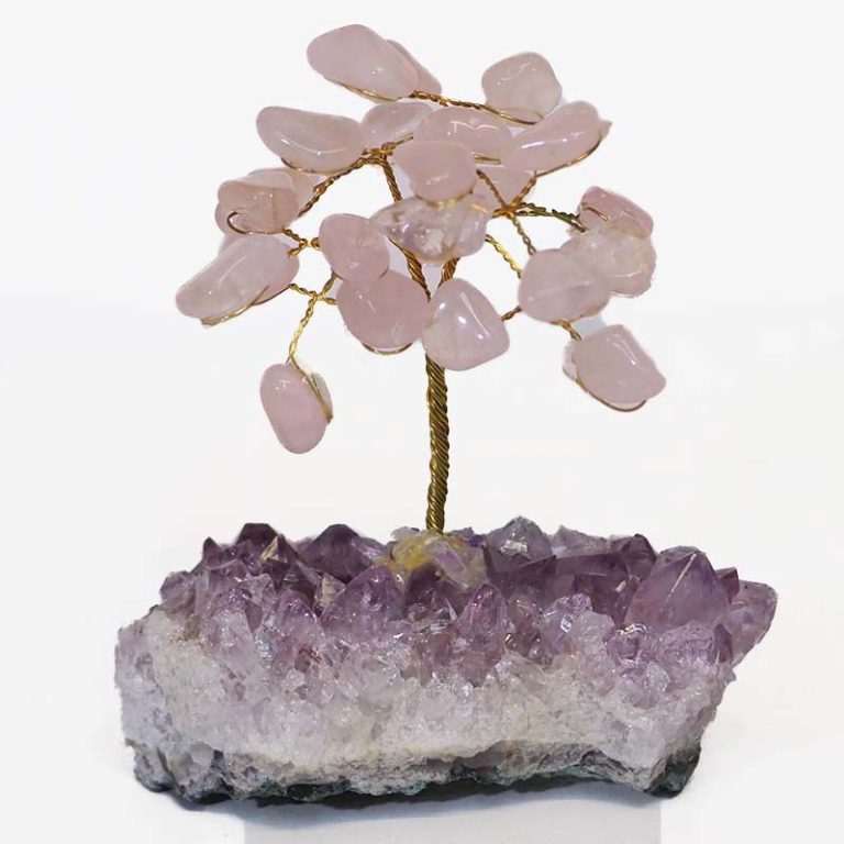 Rose Quartz Gemstone Tree - Mini For Sale - AfterPay Available