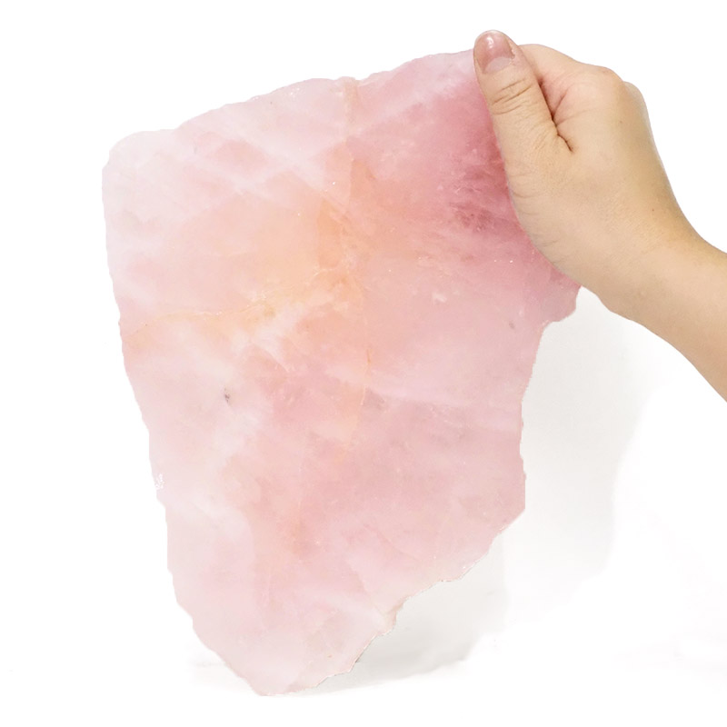 Rose Quartz Polished Slab Plate S991 For Sale - AfterPay Available