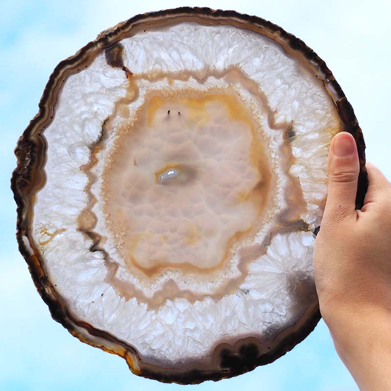 0.85Kg Natural Agate Plate J766 For Sale - AfterPay Available