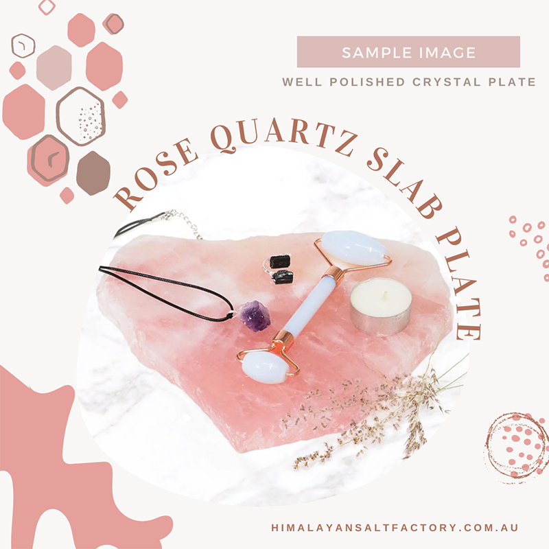 1.85kg Natural Rose Quartz Polished Slab Plate J1846 For Sale ...
