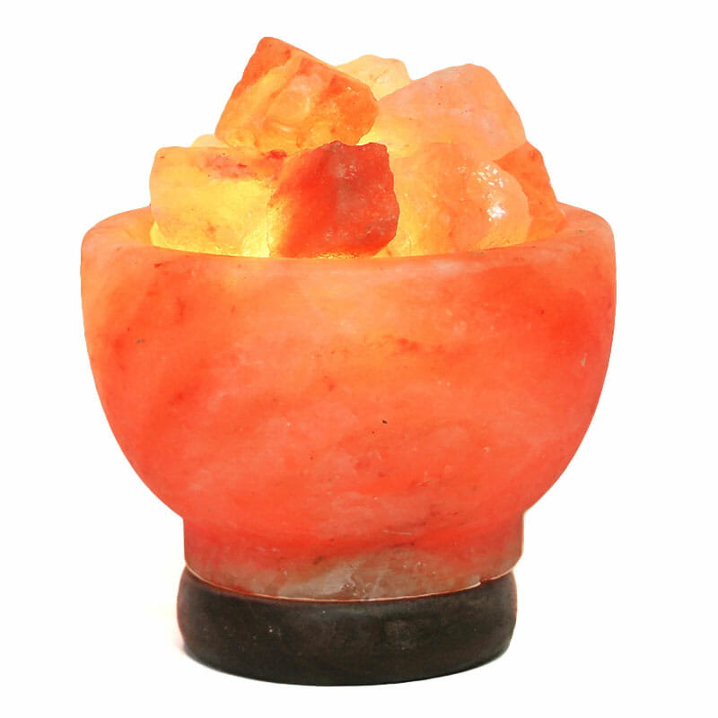 Fire Bowl Himalayan Salt Lamp With Pink Salt Spheres (12V-12W) For Sale ...