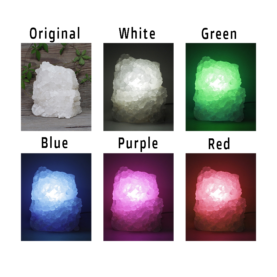 1.76kg Clear Quartz Cluster Lamp With LED Bulb DS1680 For Sale ...