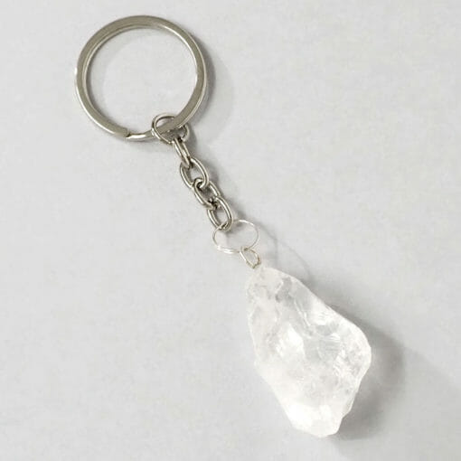 Clear Quartz Crystal Rough Keychain For Sale - AfterPay Available