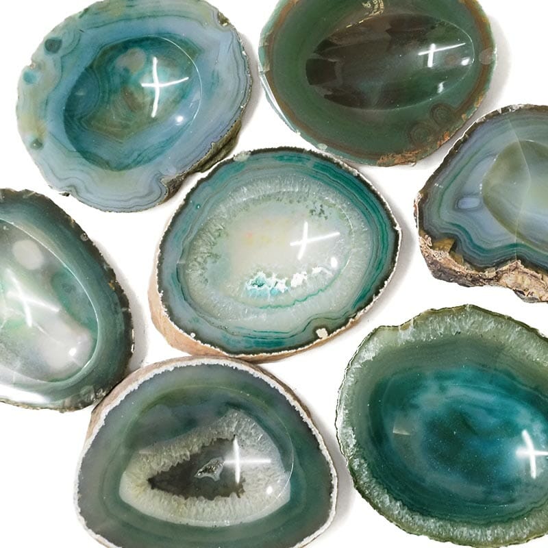 Green Agate Crystal Polished Bowl - Small (10cm-12cm) For Sale ...
