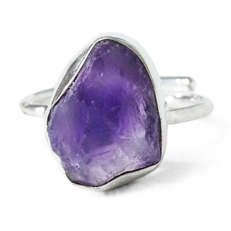 Natural Ruby Rough Ring - Adjustable Sliver Plated For Sale - AfterPay ...