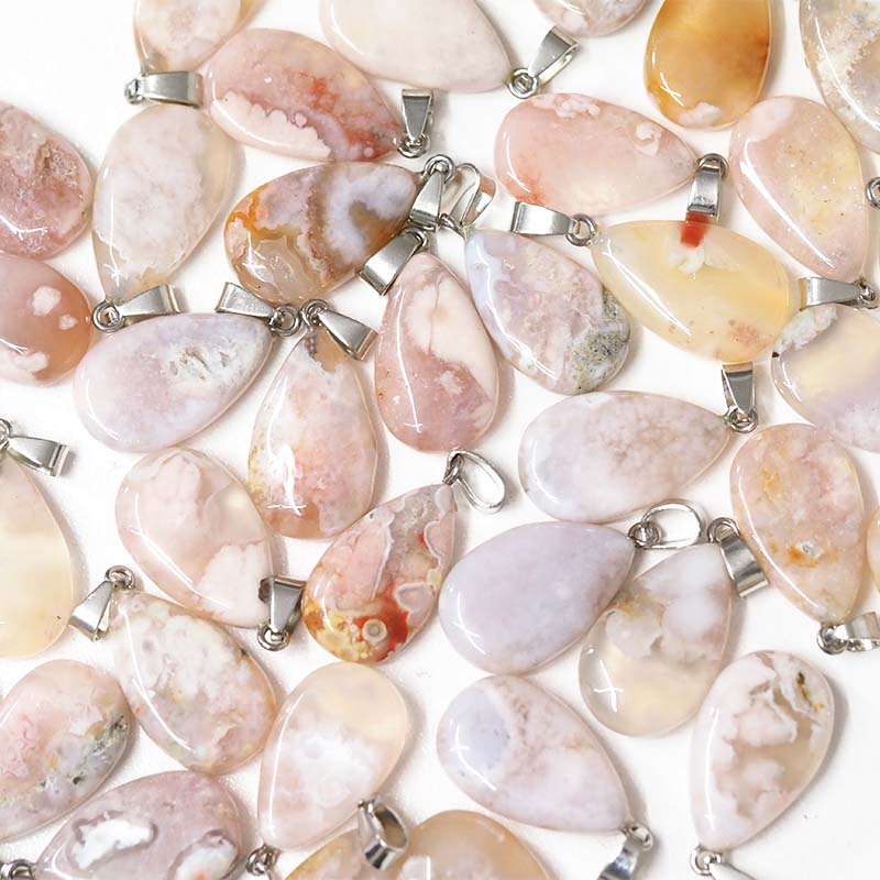 Flower Agate Polished Pendant For Sale - AfterPay Available