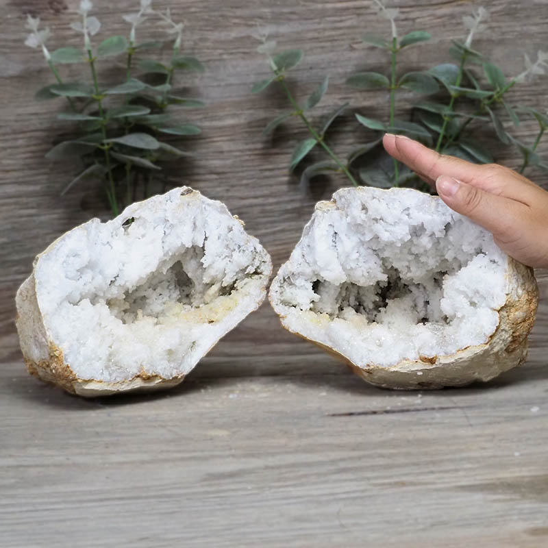 4.23kg Natural Calcite Geode Pair S1226 For Sale - AfterPay Available