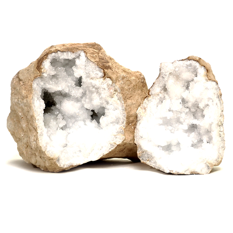 6.3kg Natural Calcite Geode Pair J2056 For Sale - AfterPay Available
