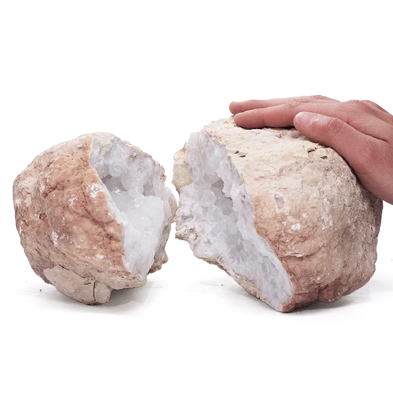 7.8kg Natural Calcite Geode Pair S1369 For Sale - AfterPay Available
