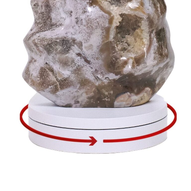 2.5kg Ocean Jasper Polished Flame W/ Electric Rotating Base T3105 For ...
